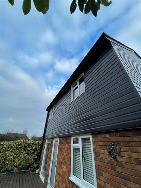 Upvc Black Cladding Installed In Stevenage Hertfordshire Enhance Exteriors