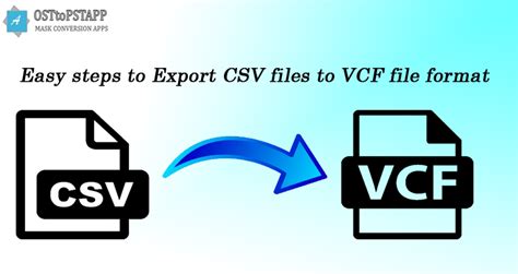 Easy Steps To Export Csv Files To Vcf File Format