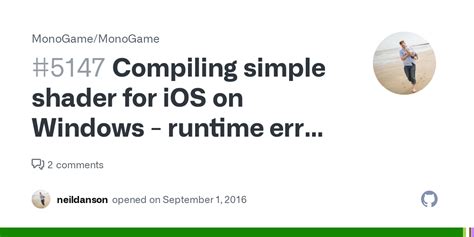 Compiling Simple Shader For Ios On Windows Runtime Error On Iphone Simulator Shader