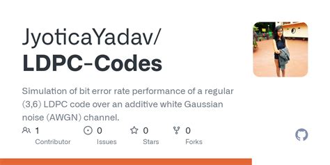 Github Jyoticayadavldpc Codes Simulation Of Bit Error Rate