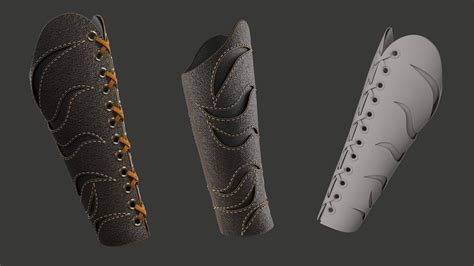 Artstation 10 Medieval Braces Marvelous Designer Clo3d Obj