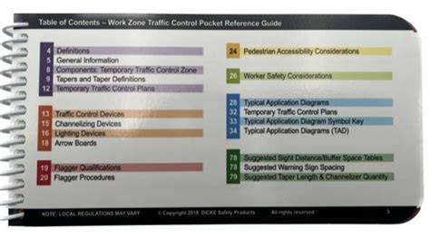 Temporary Traffic Control Pocket Reference Guide For Sale De Gemmill