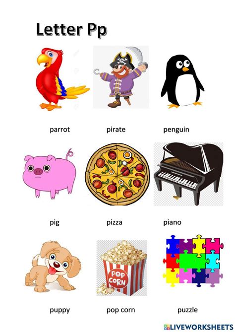 Letter Pp Online Pdf Worksheet Live Worksheets