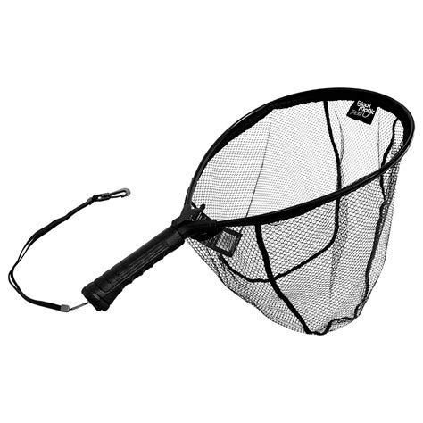 Black Magic Small Landing Net Including Belt Bungee Clip Outback Equipment