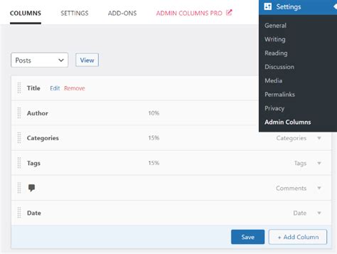 how to add and customize the admin columns in wordpress