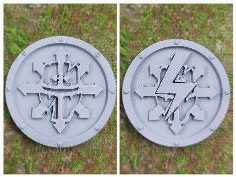 🔨 Chaos Knights Battle Shock Tokens・ Stl File For ・cults