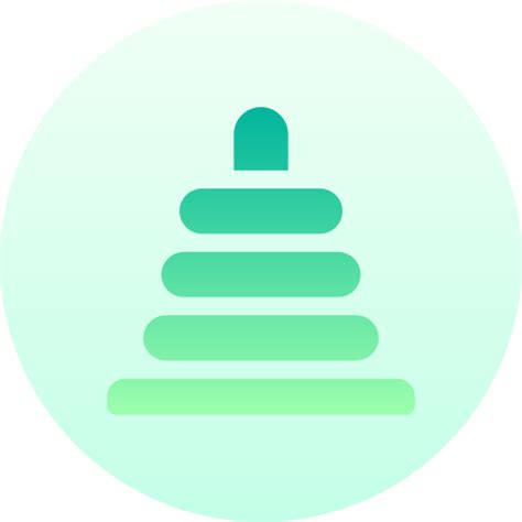 Pyramid Basic Gradient Circular Icon