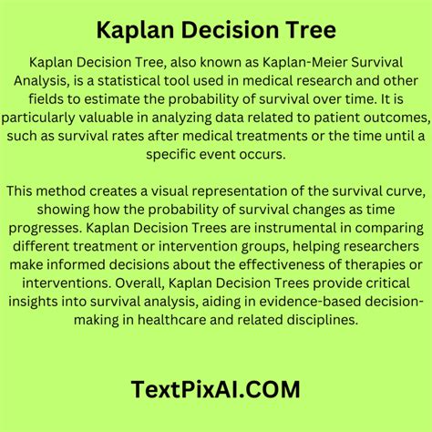 Kaplan Decision Tree A Comprehensive Guide And Application Textpixai