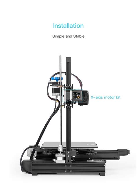 Creality 3d X Axis Motor Kit With Endstop Switch Ex Ender 3 V2