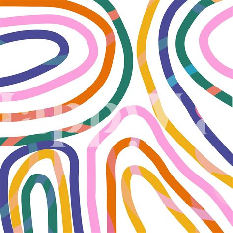 Vibrant Abstract Rainbow Lines