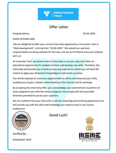 Shaik Fathima Sani On Linkedin Excited Newbeginnings Internshipjourney