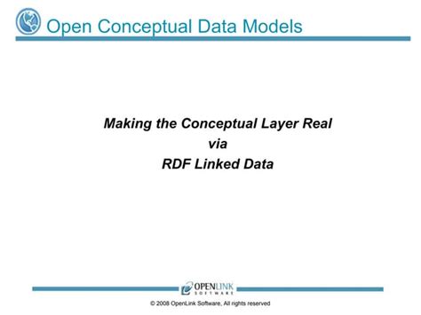 Open Conceptual Data Models Ppt Databases Computer Software And