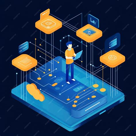 A Visual Of A Developer Using Firebase Or Aws Amplify To Build A Mobile