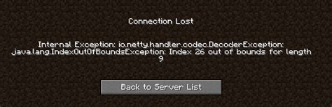 Index 26 Out Of Bounds For Length 9 Raternos