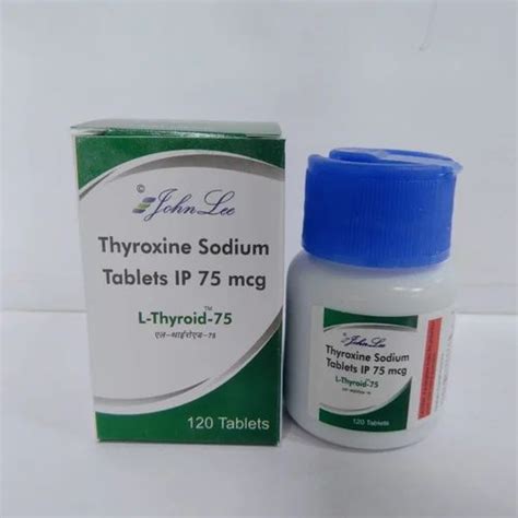 Thyroxine Sodium Tablets Ip 75 Mcg L Thyroid 75 At ₹ 115bottle