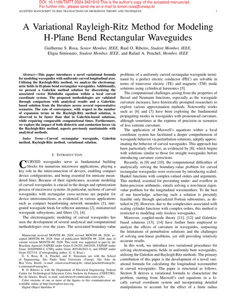 Pdf Accepted Manuscript To Ieee Transactions On Microwave Theory And Techniques 1 A