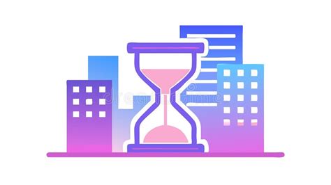 Urban Time Flow And Progress Vector Design Generative Ai Stock Vector