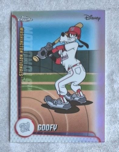 2025 Topps Chrome Disney Mlb Goofy Ssp Washington Nationals Mlbh 23 Ebay