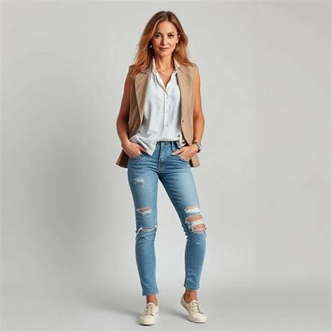 11 Chic Ripped Jeans Outfits For Over 40 That Feel Modern Not Try Hard