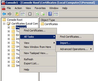 Import And Export SSL Certificate From A Windows Server To Another Windows Server Joe Tutorials