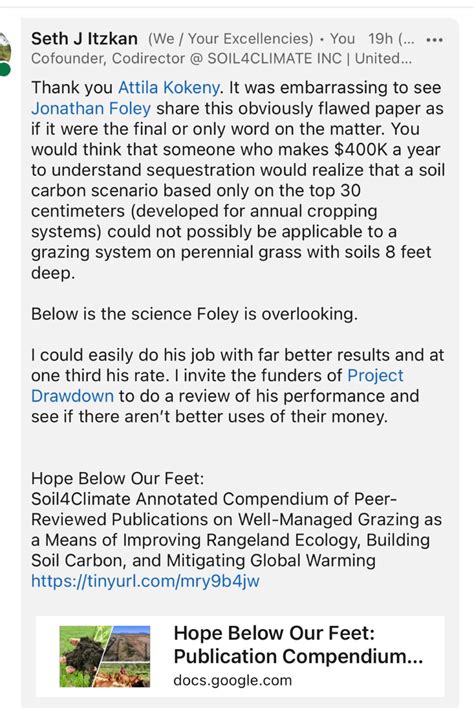 Attila Kokeny Jonathan Foleys Flawed Paper Seth Itzkan Posted On