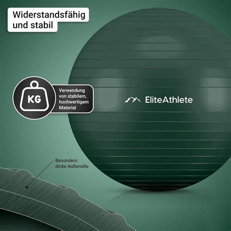 Eliteathlete Ergonomischer Gymnastikball Für Fitness Und
