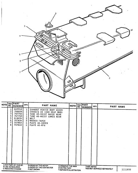 Chassis As Exh Heat Mod 7u6699 Caterpillar