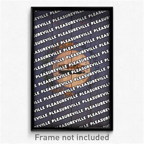 Pleasureville Kentucky Poster Ky City Souvenir 11x17 Town Print Ebay