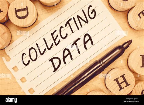 Word Writing Text Collecting Data Business Concept For Gathering And Measuring Information On
