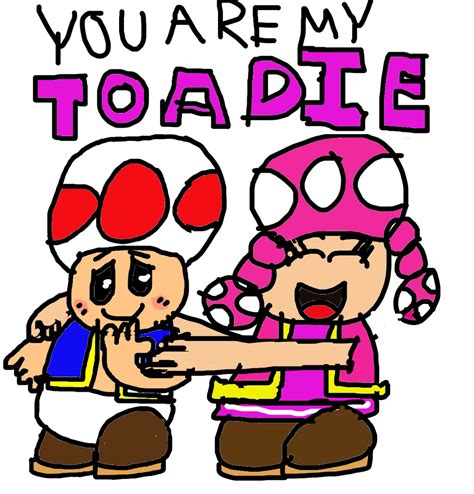 Toad X Toadette You Are My Toadie By Garfieldatejon2015 On Deviantart