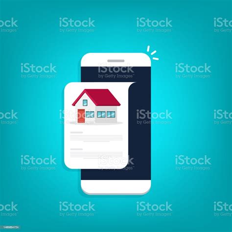 휴대 전화에 홈 하우스 정보 알림 스마트폰 기기의 디지털 앱 응용 프로그램 또는 스마트 하우스 공지 대여 또는 판매 Brand Name Online Messaging