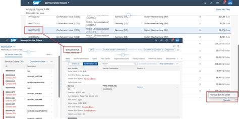 How Do I Find Service Confirmations With Errors Sap Community