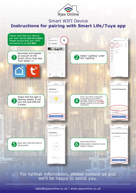 Smart Device Wifi Pairing Guide For Smart Life Tuya App Instructions