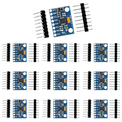 aitrip 10 pcs gy 521 mpu 6050 mpu6050 module 6 dof mpu