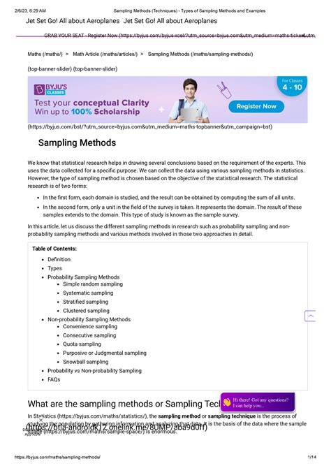 Sampling Methods Techniques Types Of Sampling Methods And Examples GRAB YOUR SEAT