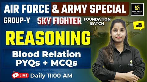 Air Force Y Group Reasoning Army Reasoning Practice Set Reasoning Live Class Priya Mam