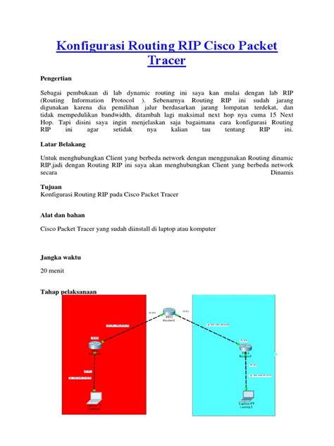Konfigurasi Routing Rip Cisco Packet Tracer Pdf