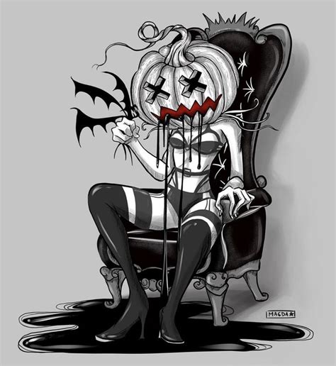Sexy Pumpkin Queen Pumpkin Queen Halloween Pumpkins Illustration