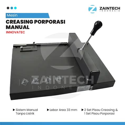 Jual Mesin Creasing Porporasi Innovatec Manual Bergaransi