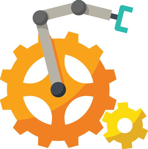 Automation Settings Ai Artificial Intelligence Flat Icon 14356926