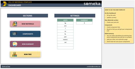 Bill Of Materials Template In Excel Create Bom Tree