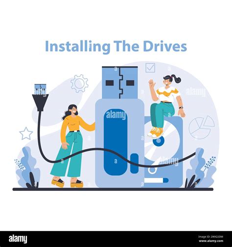 Drive Installation Concept Detailed Visualization Of Hardware Setup And System Upgrades Focus