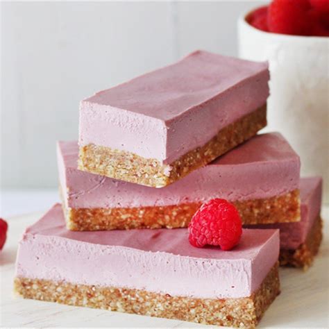 Raw Raspberry Slice Recipe Lifestyle Recipe Raw Vegan Desserts