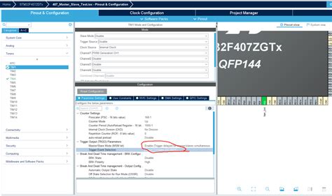 Stm32f407通过stm32cubemx配置主从定时器输出测试stm32f407 Tim8 Updateevent Csdn博客
