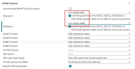TMS320F280039C CMPSS EPWM BAR DC模块 TZ模块最终TZ模块的封波电平不一致 C2000 微控制
