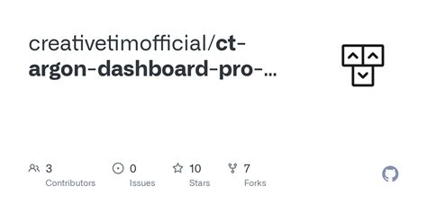GitHub Creativetimofficial Ct Argon Dashboard Pro React