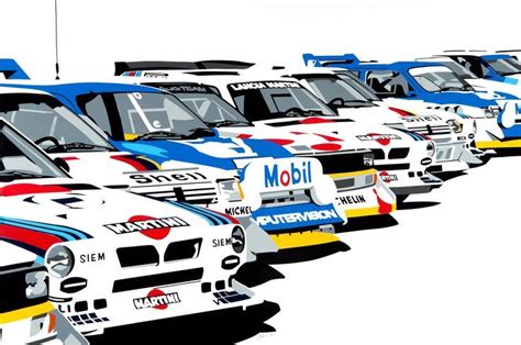 Group B Rally Legends Art Print Arte Automotriz Ilustración De Coches Imagenes De Autos