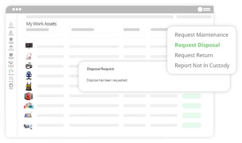 Browse And Request Available Equipment With My Work Assets