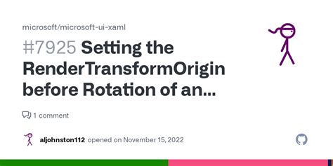 Setting The Rendertransformorigin Before Rotation Of An Image Results