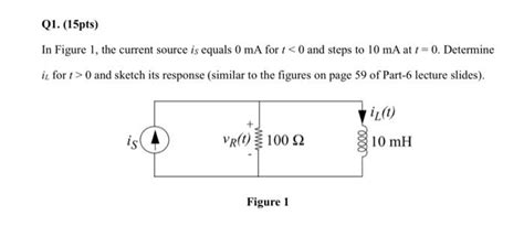 Solved In Figure 1 The Current Source Is Equals 0 MA For Chegg Com